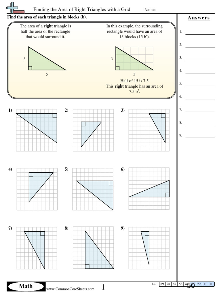 Area of Triangle, Parallelogram and Composite Shapes | PDF | Area ...
