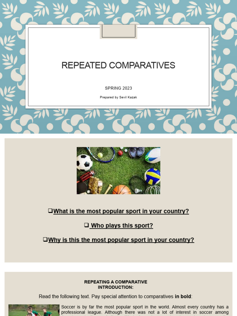 Presentation - Repeated Comparatives | PDF