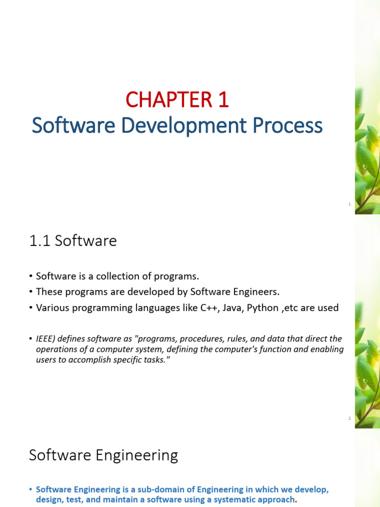 Sen Chapter1 Notes | PDF | Scrum (Software Development) | Software ...