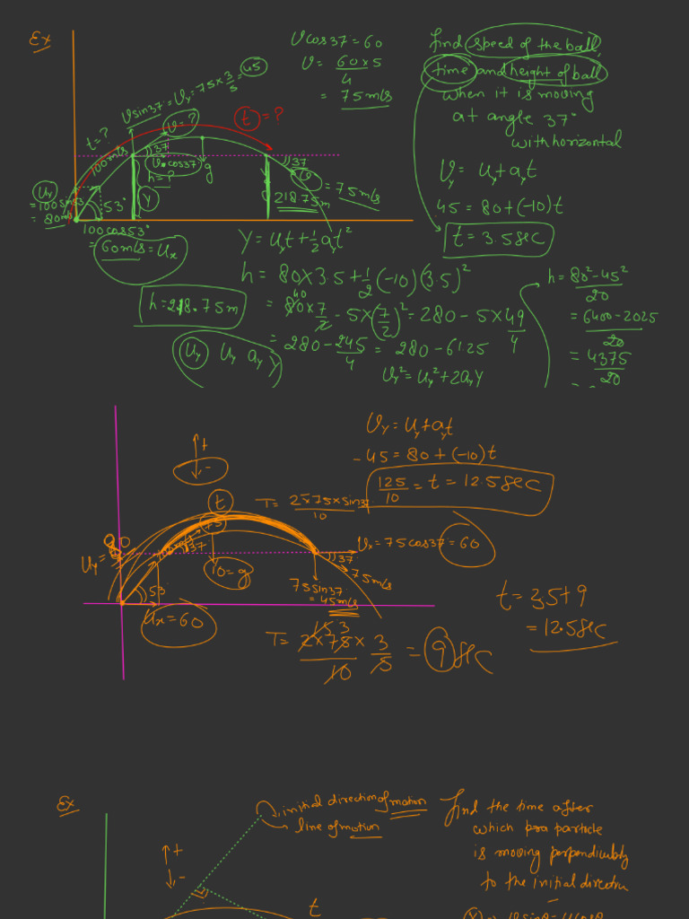 projectile motion 2 | PDF