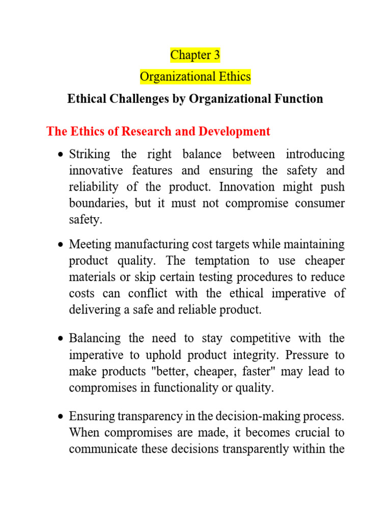 Chapter 3 (Business Ethics Challenges) | PDF | Supply Chain | Product ...
