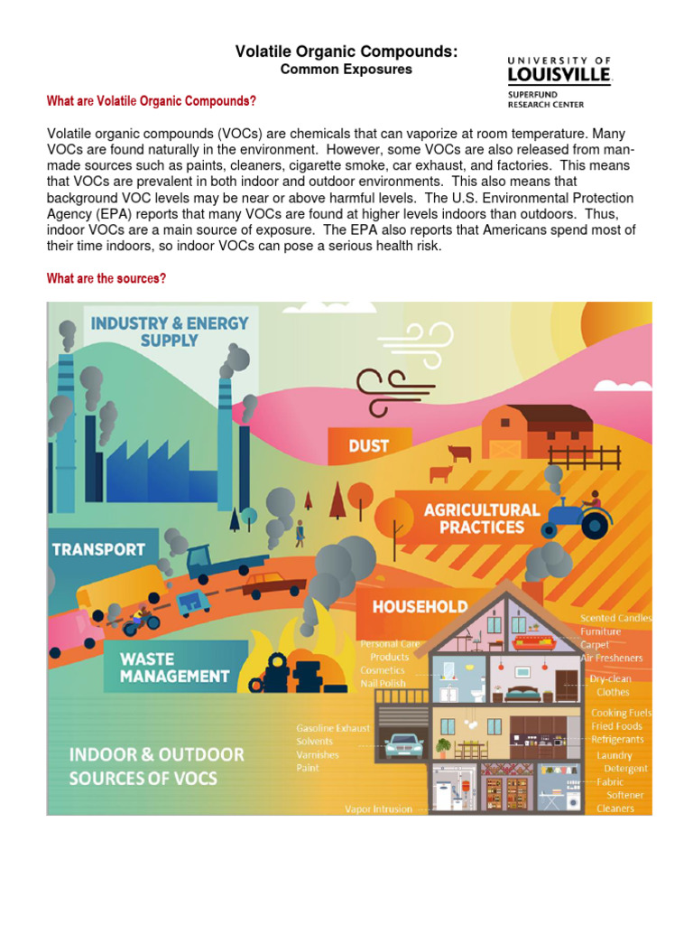 Volatile Organic Compounds-Common Exposures Fact Sheet - 081721 | PDF ...