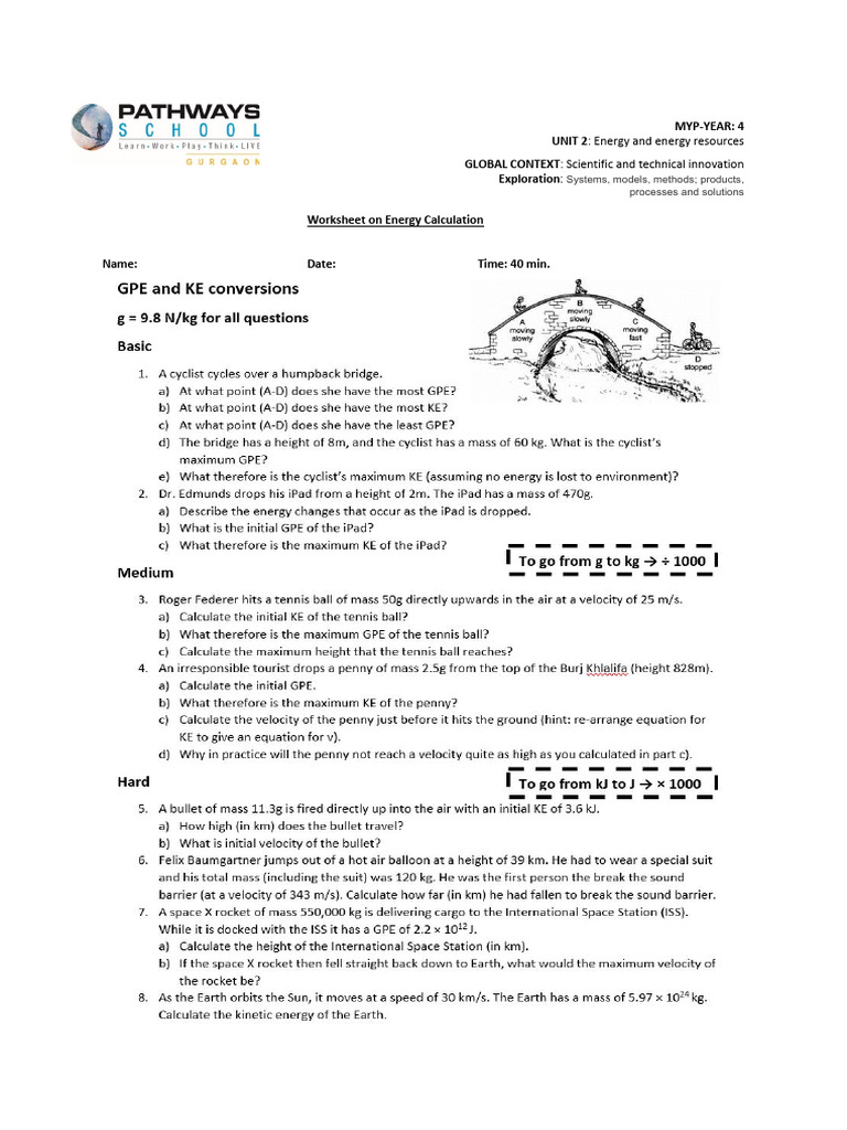 WS KE GPE calculation | PDF
