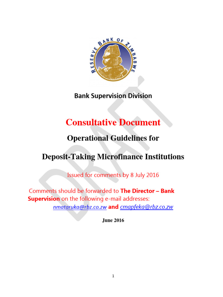 DTMFI Operational Guidelines - Draft For Comments | PDF | Market ...