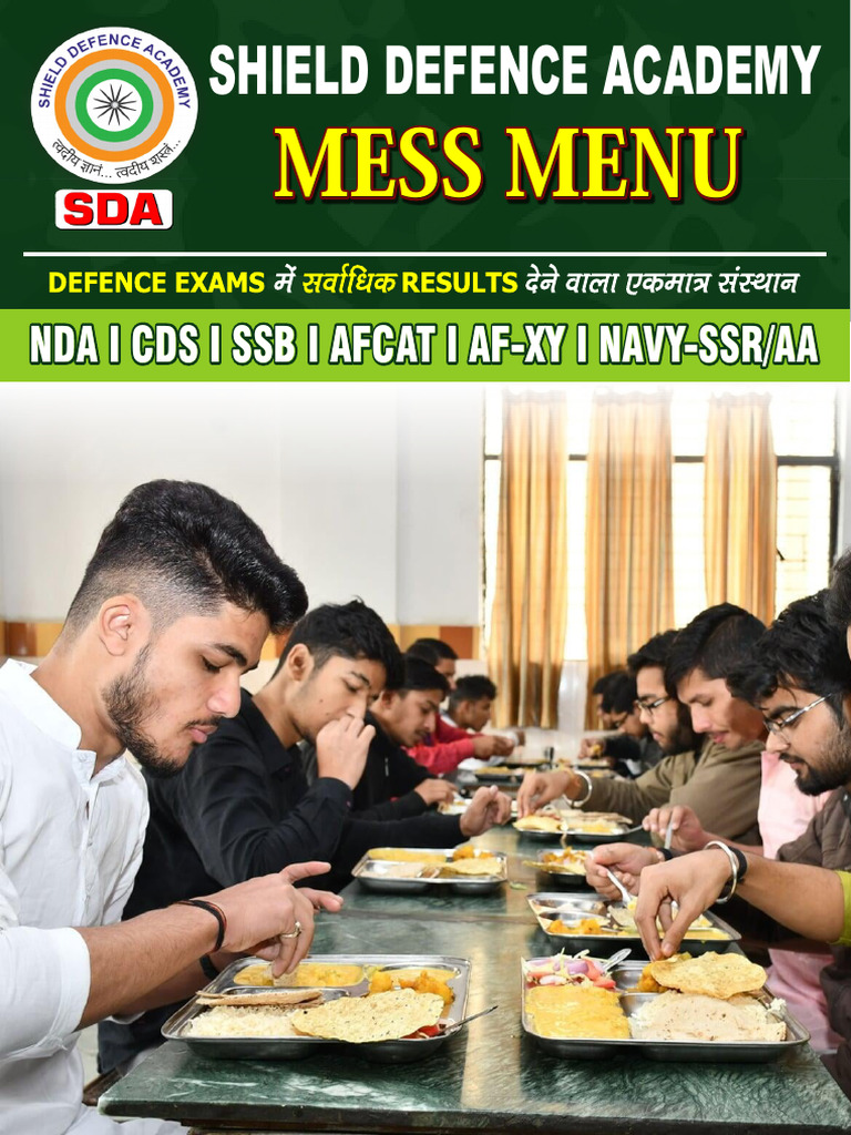 SDA's Mess Menu | PDF