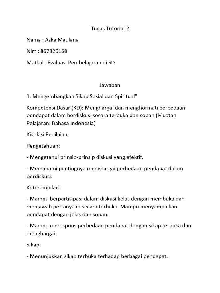 Tugas Tutorial 2 | PDF