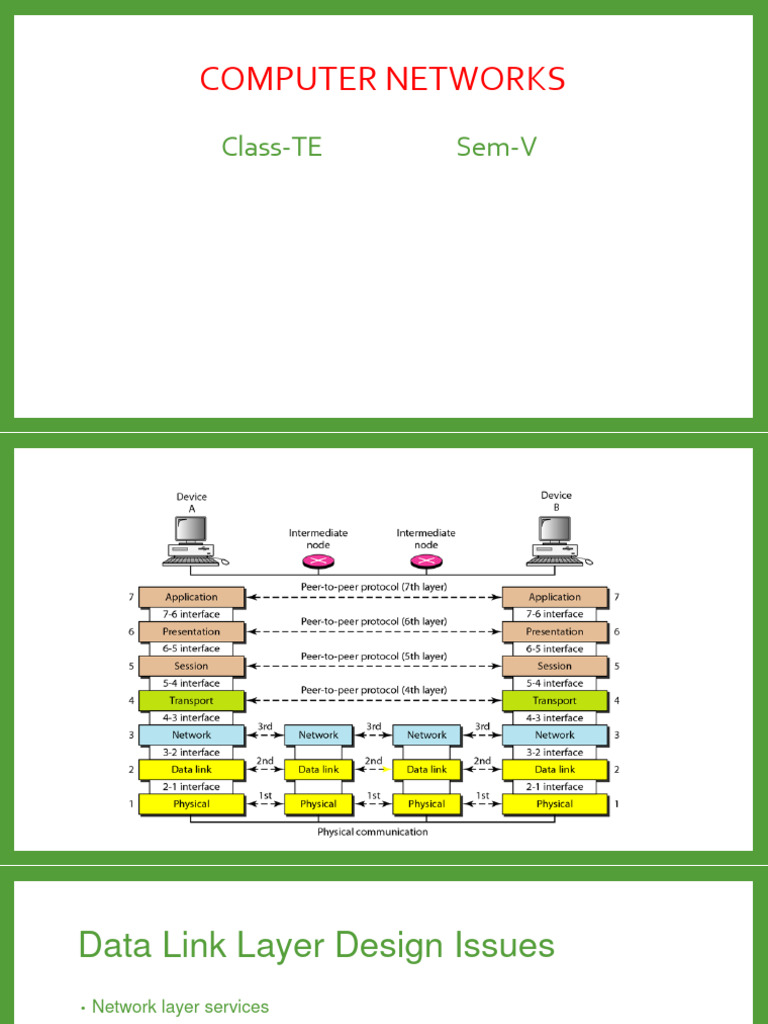 2 Module2 - Data Link - 1 | PDF | Error Detection And Correction | Encodings