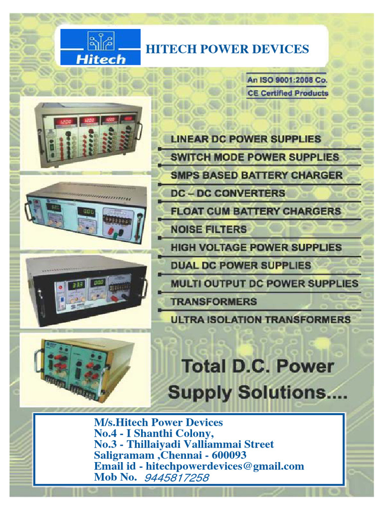 Hitech Power Catalogue | PDF