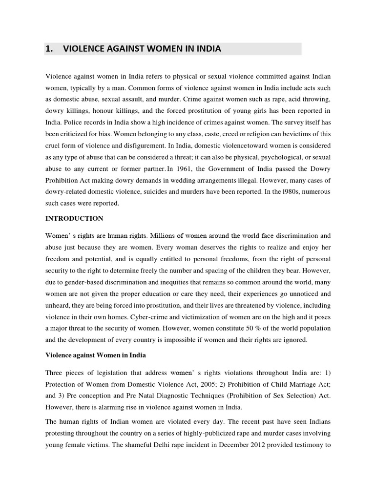 Collective Violence - Notes | PDF | Domestic Violence | Violence ...