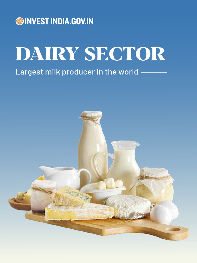 Dairy Sector Brochure | PDF | Dairy | Milk
