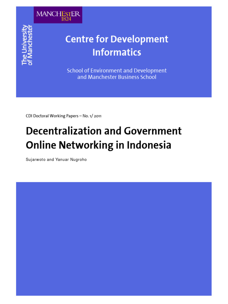 Decentralisation and Electronic Governme | PDF | Internet | World Wide Web