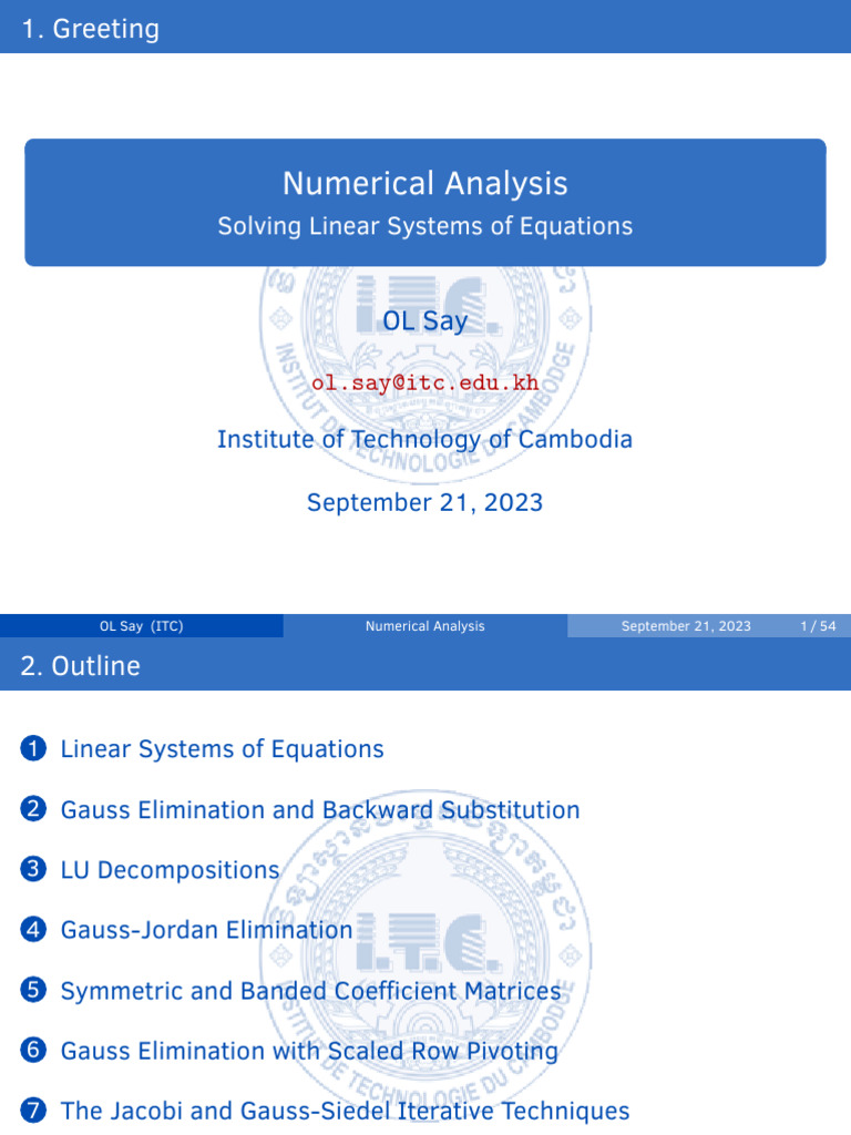 Numerical Analysis Chapter 4 | Download Free PDF | Matrix (Mathematics) | Operator Theory