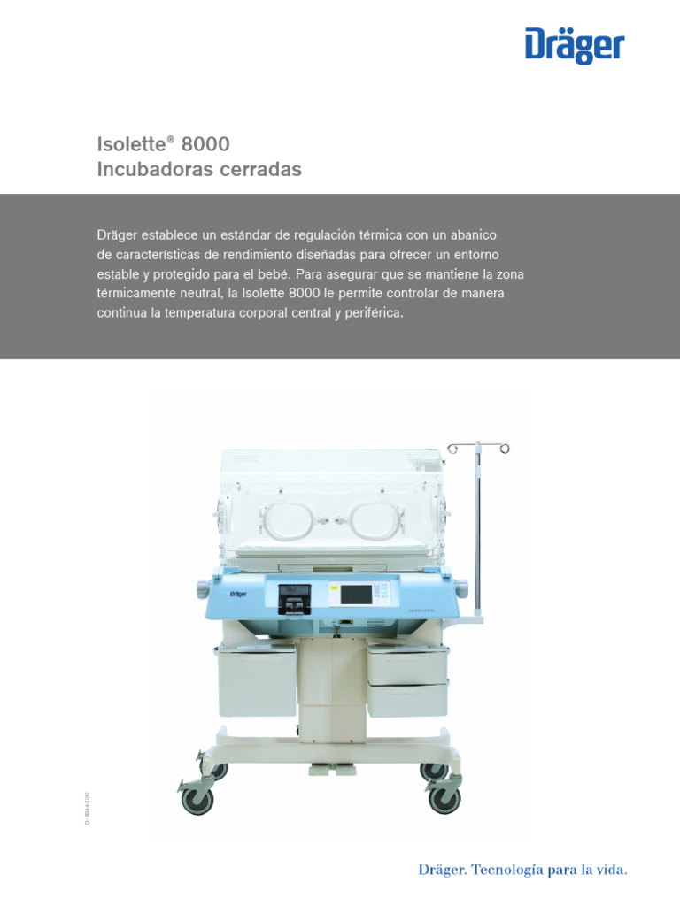 Isolette 8000 Drager | Descargar gratis PDF | Factores humanos y ...
