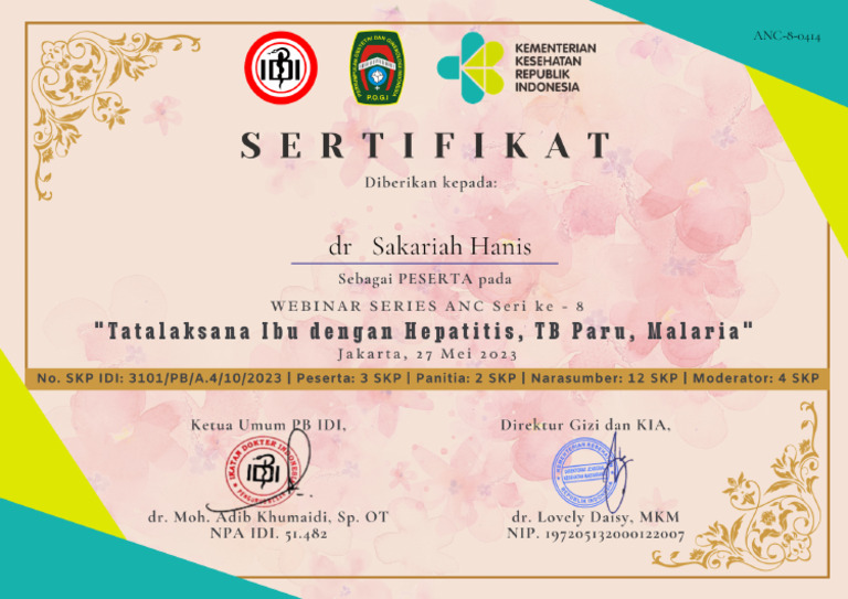 DR Sakariah Hanis | PDF