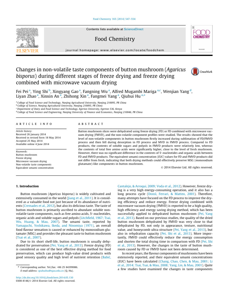 Food Chemistry | PDF | High Performance Liquid Chromatography | Chemistry