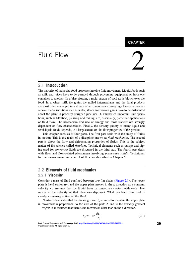 Elements of Fluid Mechanics - Viscosity | PDF