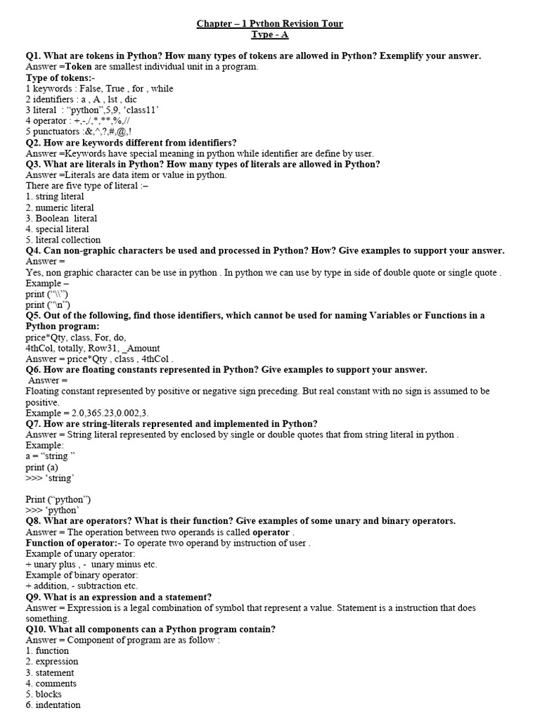Chap 1 Notes | PDF | Data Type | Computing Chap 1 Notes | PDF | Data Type | Computing