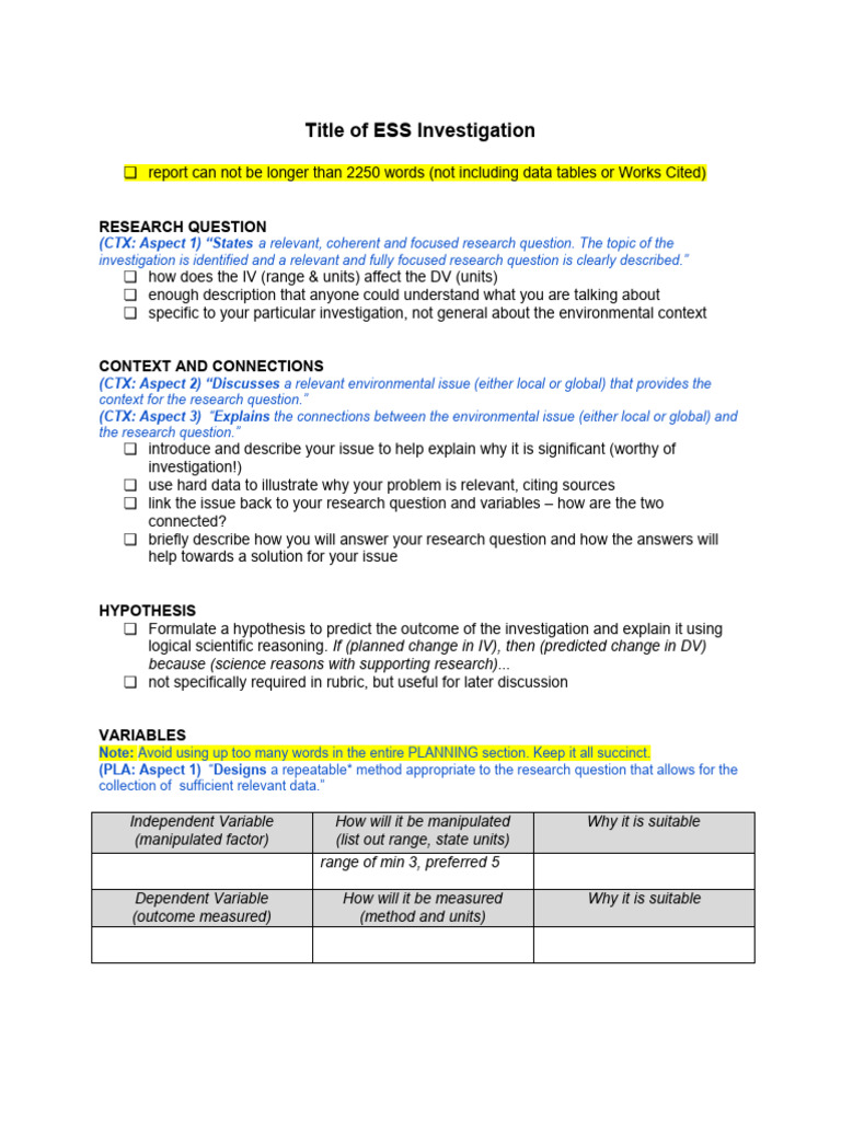 IB ESS IA Report Template W - Advice | PDF | Risk | Standard Error