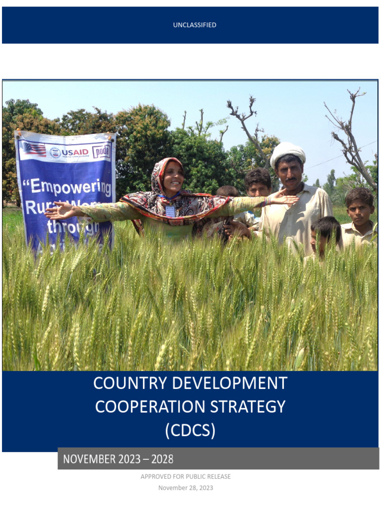 USAID CDCS-Pakistan-Nov-2028 | PDF | Climate Resilience | Governance