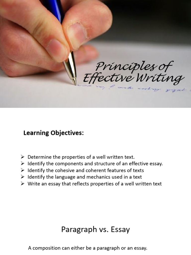 Lesson 6 Principles of Effective Writing Updated | Download Free PDF ...