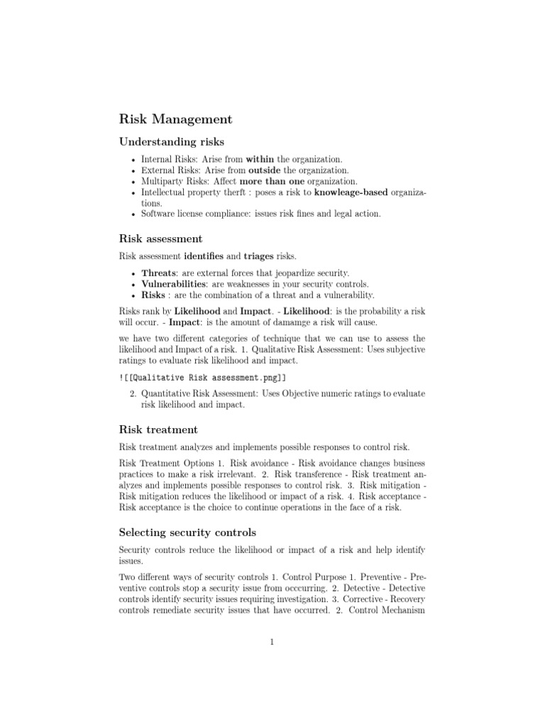 Risk Management | PDF | Risk | Risk Management