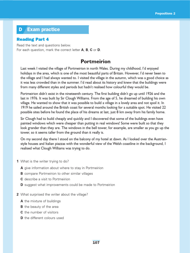 Bản sao của PET PART 4 | PDF