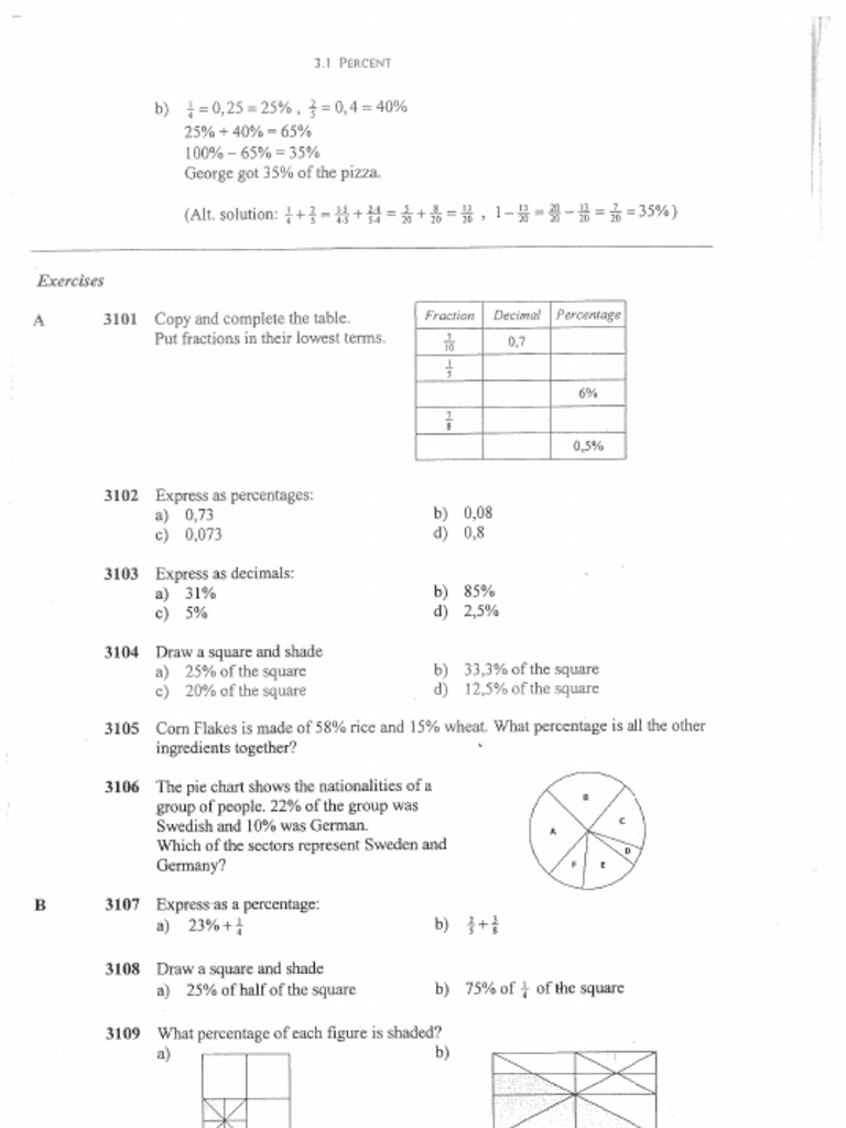 Percent Handout | PDF