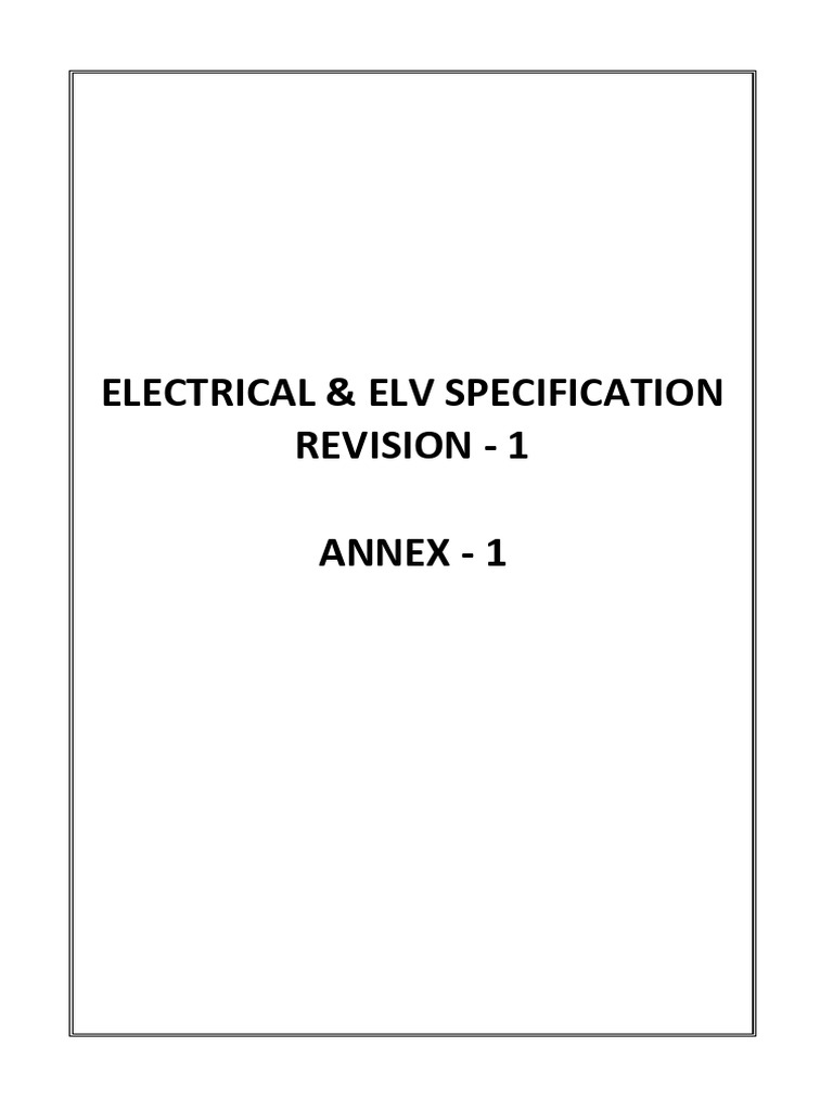 Altair Residential Project MEP Guidelines | PDF | Specification ...