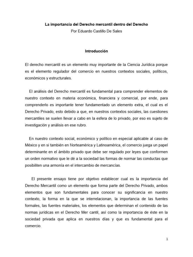 Unidad 1 Derecho Mercantil | PDF | Justicia | Crimen y violencia