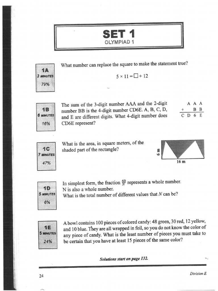 Set 1 Practice With Solutions Pdf