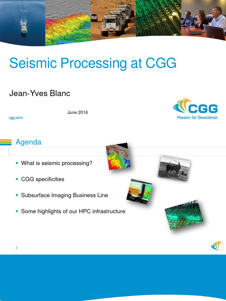 Seismic Processing at CGG: Jean-Yves Blanc | PDF | Reflection ...