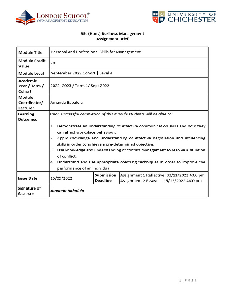 Business-Management-Module-3-Personal-and-Professional-Skills-for ...