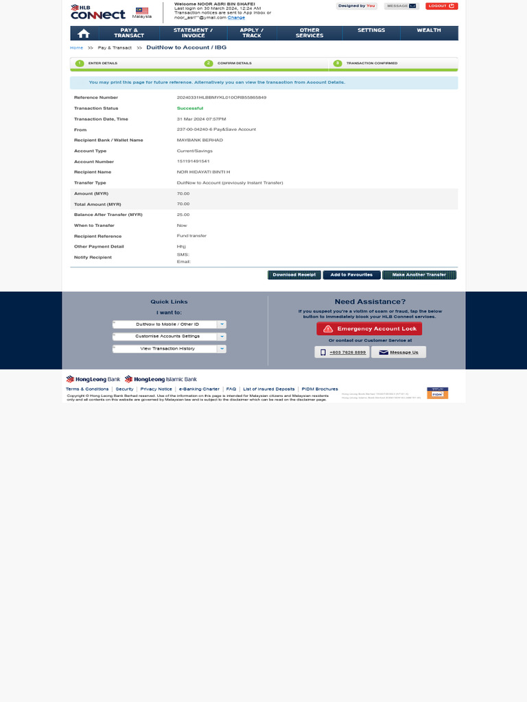 Online Banking - Hong Leong Bank Malaysia 2 | PDF | Online Banking | Banks & Banking