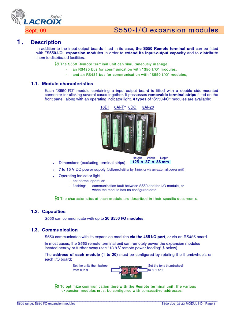 S500-Doc - 02-23-00-MODUL I-O | PDF | Computer Engineering | Components