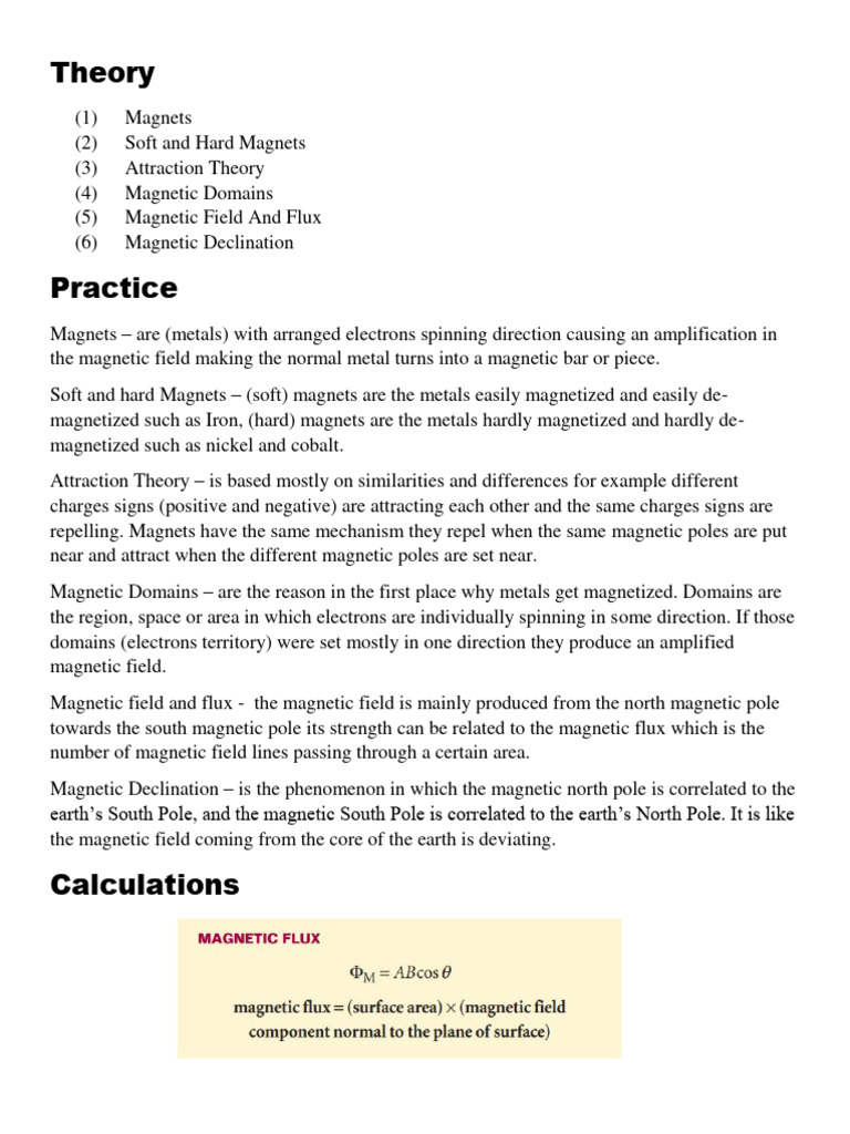 Magnetism Plan INTGR | PDF | Magnetism | Magnetic Field