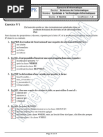 Devoir STI Bac Info 2024 - Synthèse 1 | PDF | Programmation ...