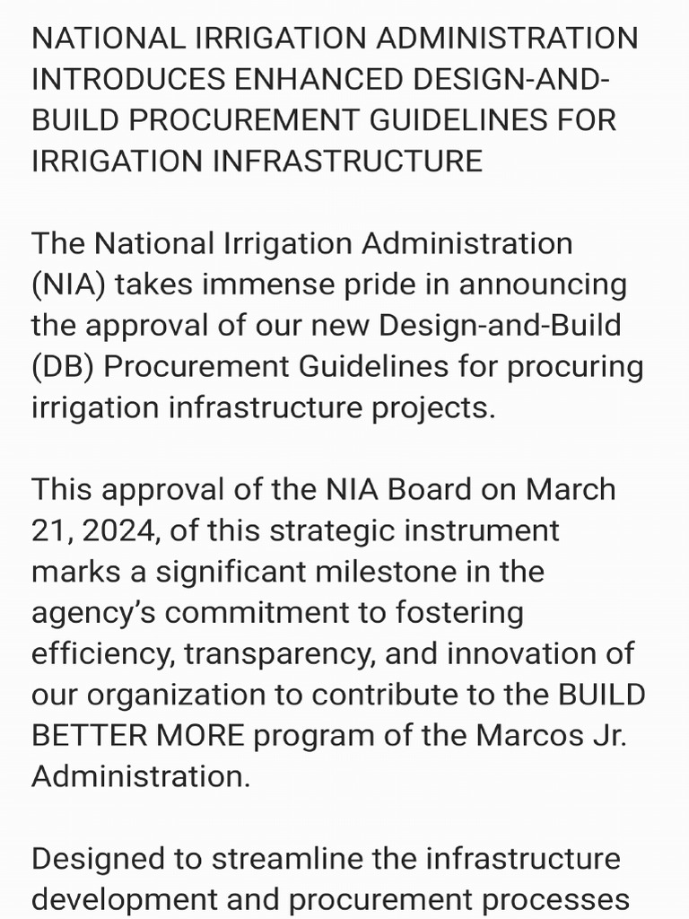 NIA Design & Build - 240322 - 201949 | PDF