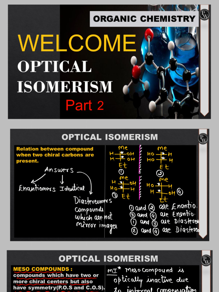 Isomerism 04 _ Optical Isomerism (Part 2) _ Class 11 _ IIT JEE _ NEET ... Isomerism 04 _ Optical Isomerism (Part 2) _ Class 11 _ IIT JEE _ NEET ...