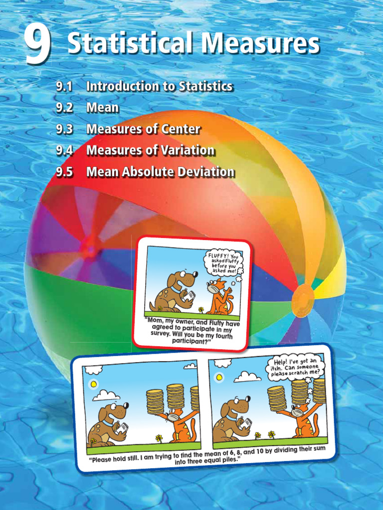 Ch. 9 Statistical Measures | PDF | Mean | Question