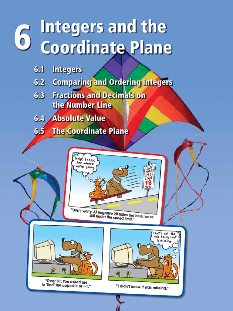 Ch.6 Integers and The Coordinate Plane | PDF | Numbers | Takeoff