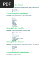 Complete List of Linking Words | PDF | Language Arts & Discipline