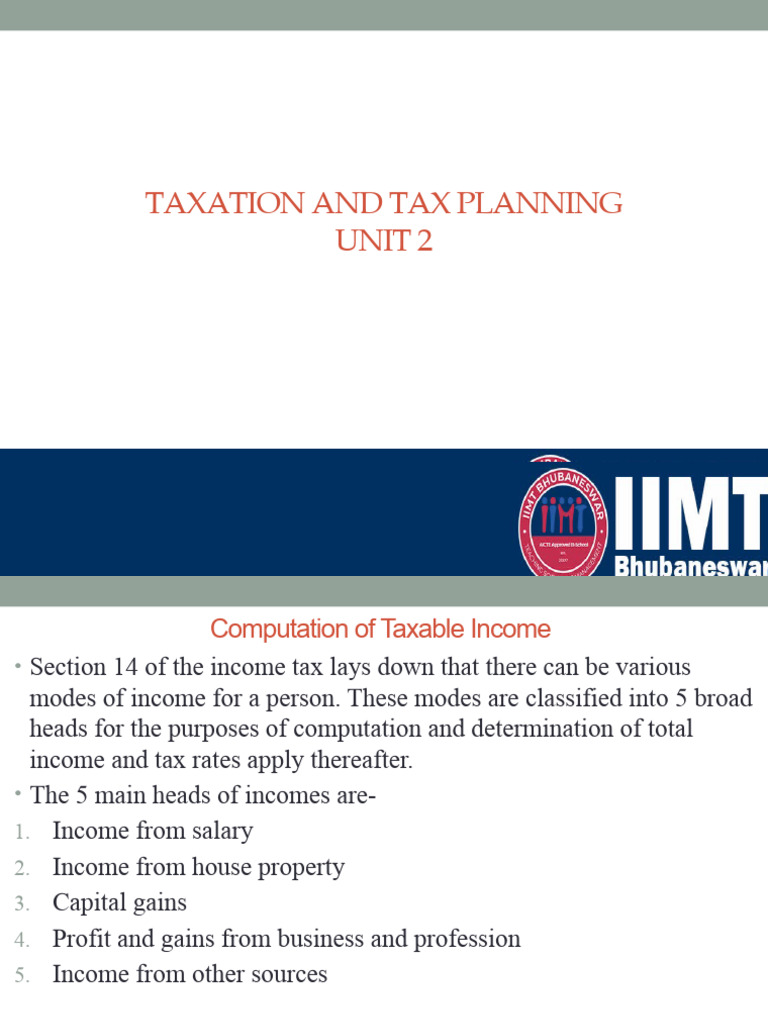 Unit 2 | PDF | Capital Gains Tax | Taxes
