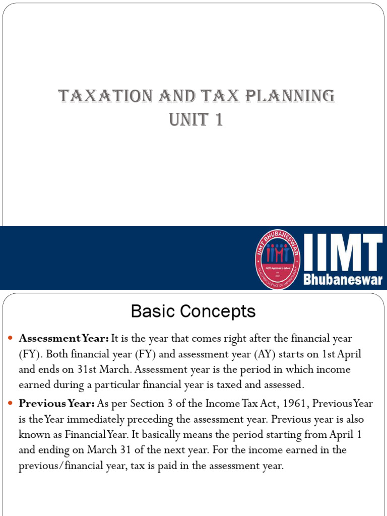 TTP Unit 1 | PDF | Taxes | Income