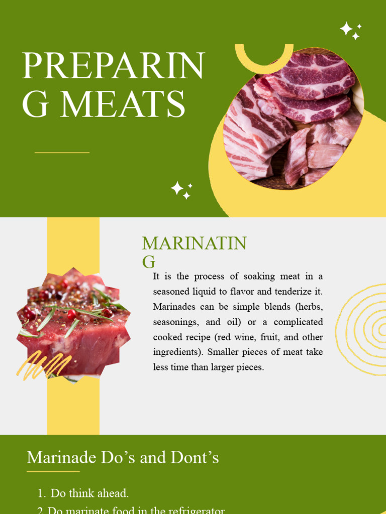 Preparing Meats | PDF | Marination | Bacon