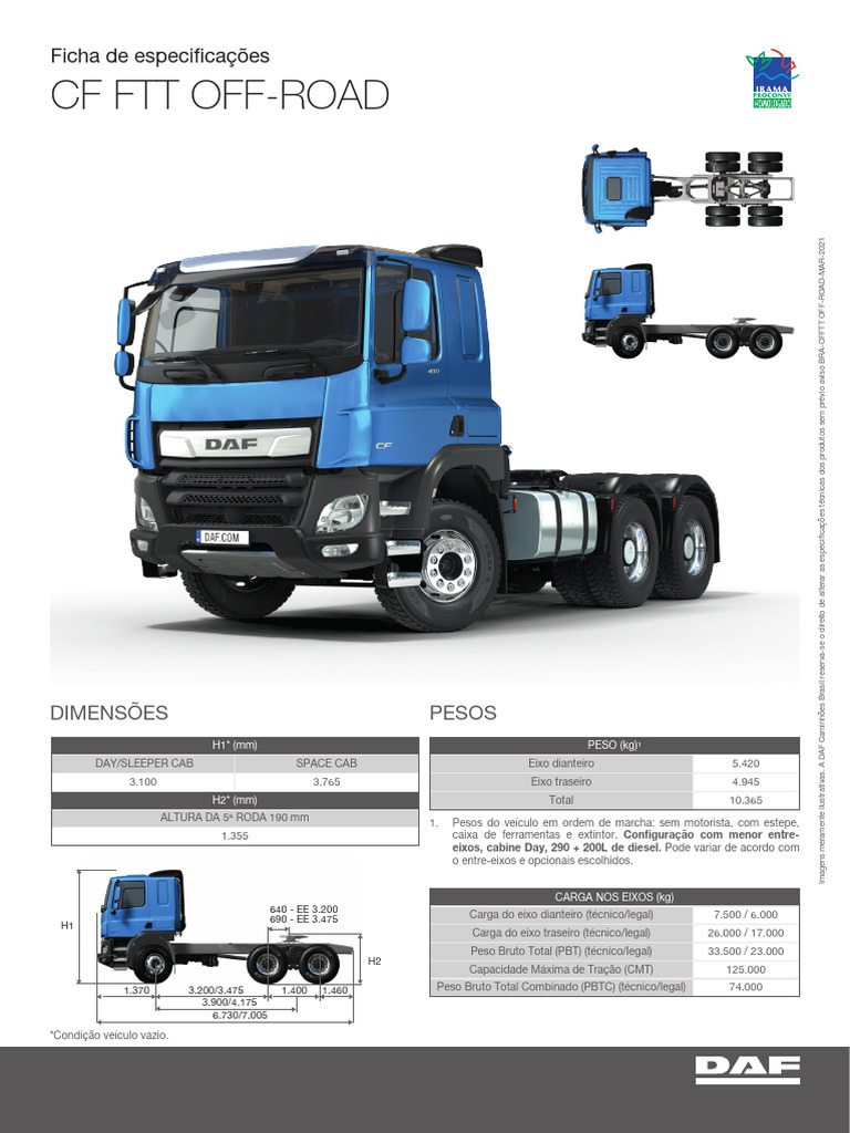 Cavalo Daf | PDF | Eixo | Indústria automobilística