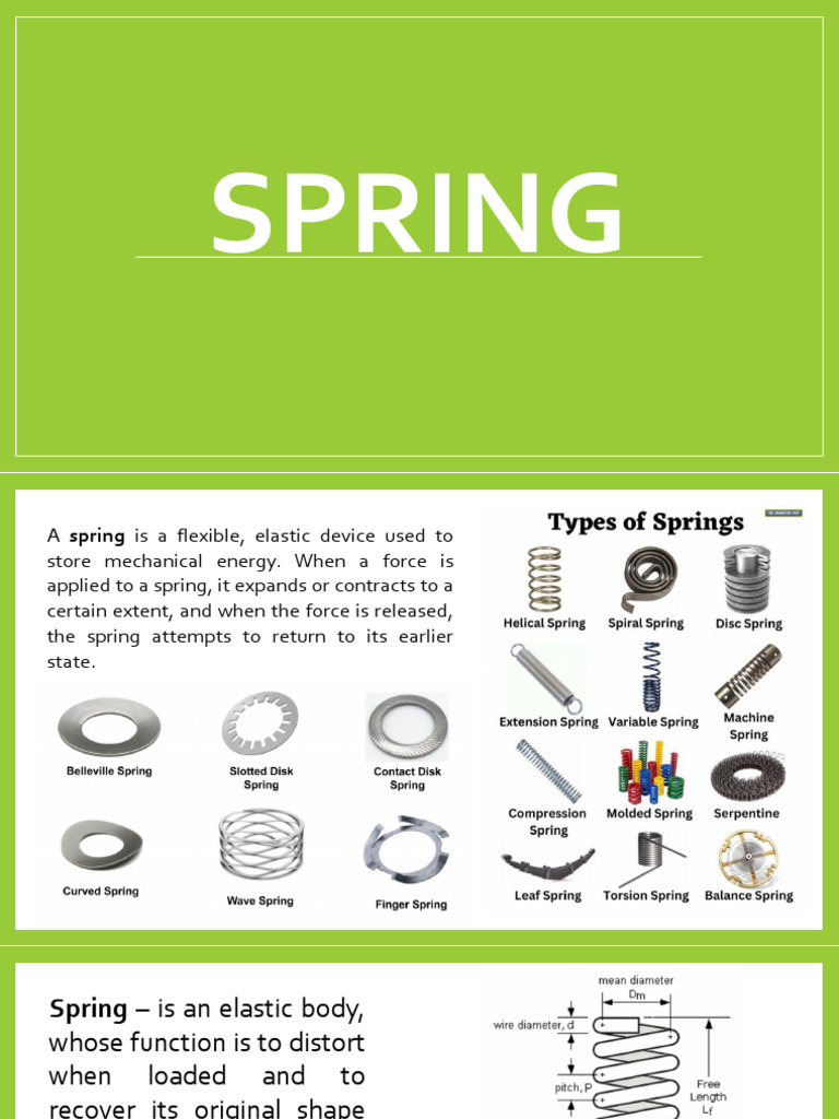 SPRINGS | PDF | Elasticity (Physics) | Stress (Mechanics)