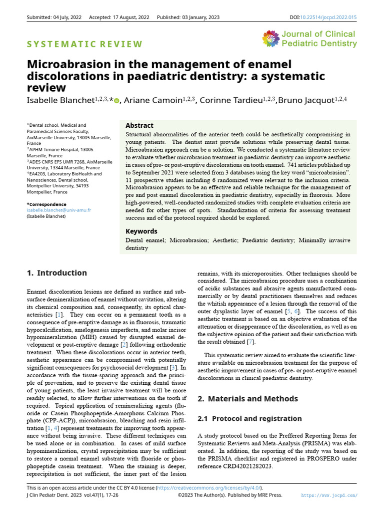 Microabrasion | PDF | Tooth Enamel | Human Tooth