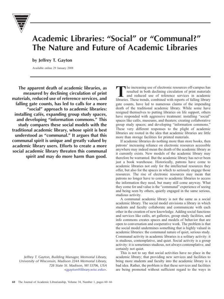 Gayton 2008 | PDF | Libraries | Knowledge