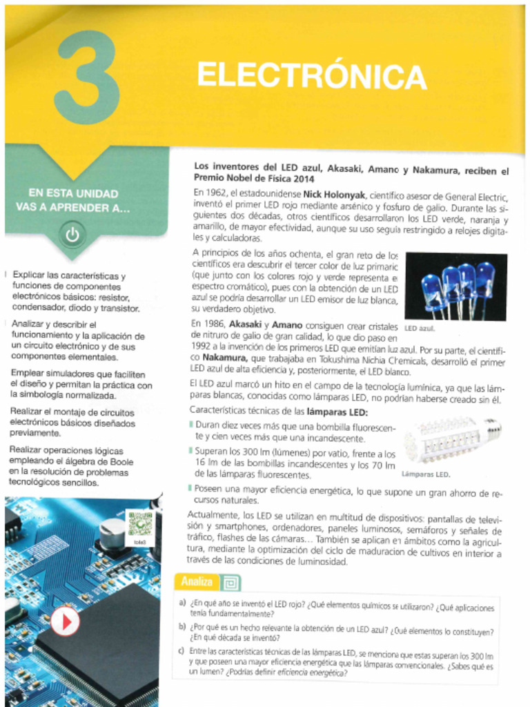Tema3 Electrónica | PDF