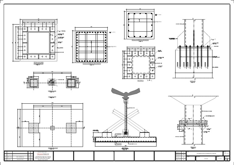 Foundation and Pedestal Plan Details | PDF